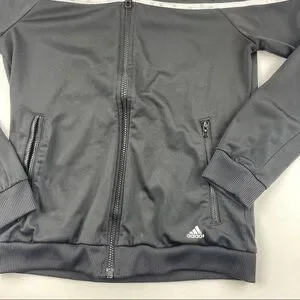 adidas | Jackets & Coats | Adidas Jacket Boys Small Black White Pockets ...